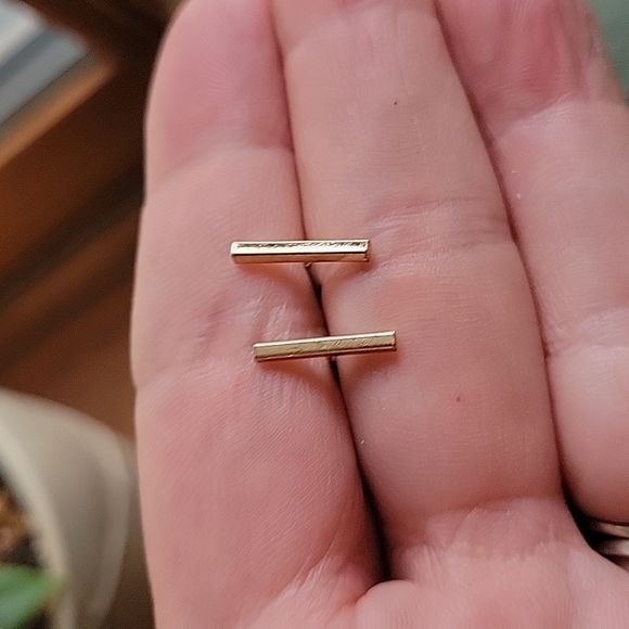 Accessories | Tiny Bar Stud Earrings Unisex | Poshmark